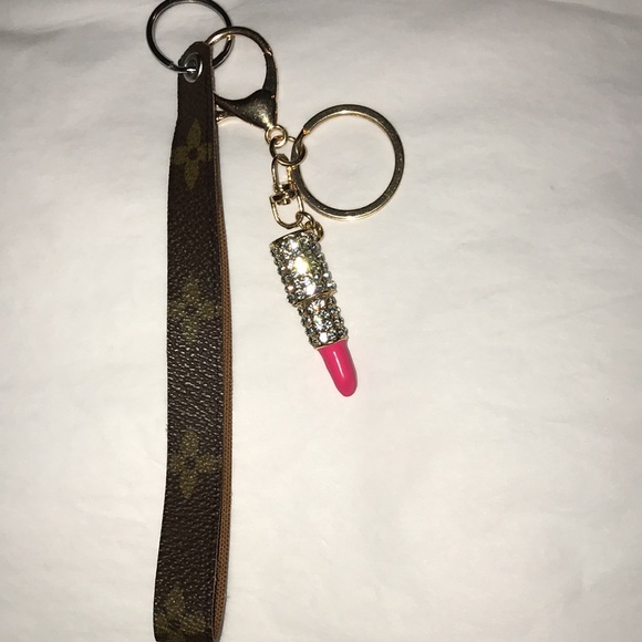 Accessories | Upcylced Authentic Keychain With Unbranded Lipstick ...